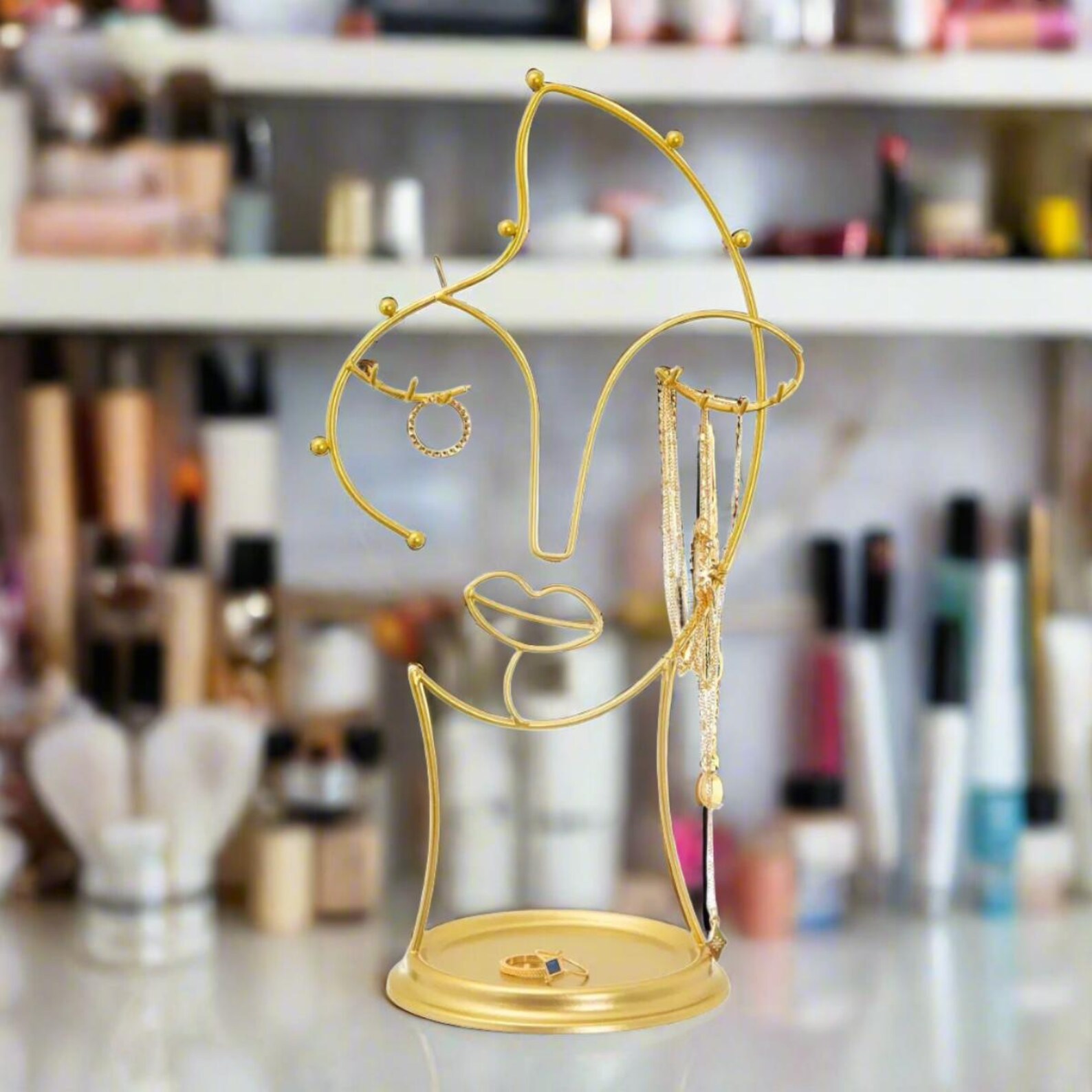 Wire Gold Jewellery Stand - Etsy