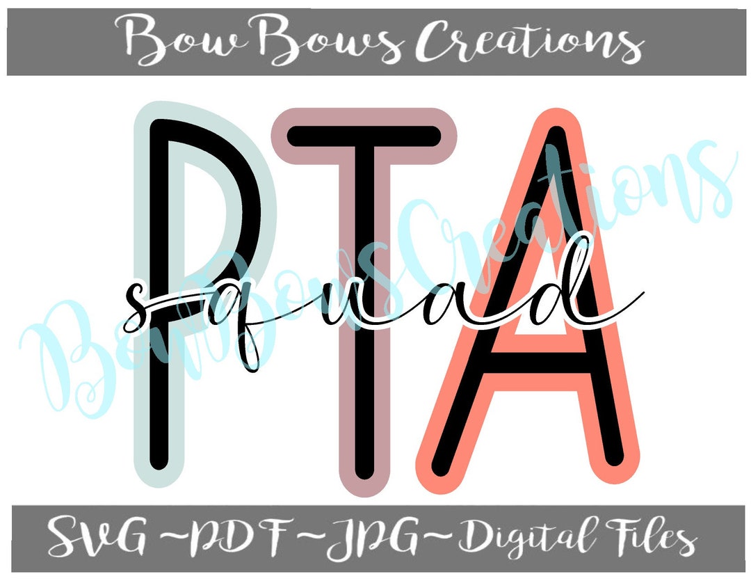 PTA Squad Sublimation Design // Retro Digital Download // Parent ...