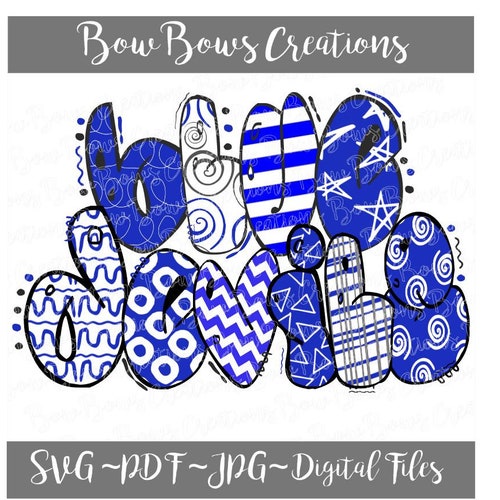 Blue Devils Heart SVG/PNG | Etsy