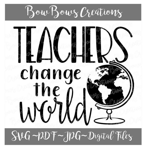 Teachers Change the World Sticker - Etsy