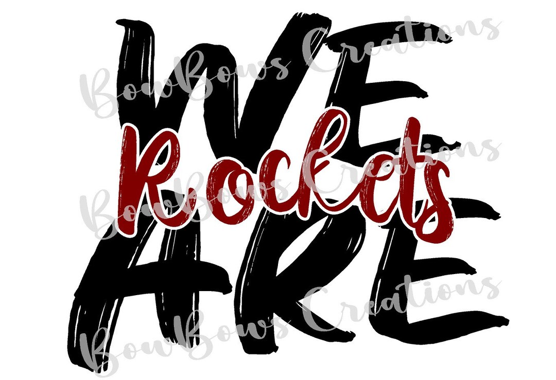 We Are Rockets Doodle Letters PNG / School / Sports / PTA PTO ...