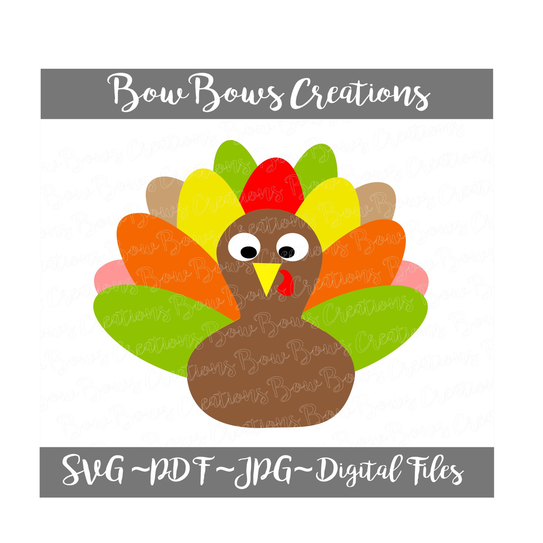 Turkey SVG// Turkey Digital Cut File // Thanksgiving SVG Vinyl - Etsy