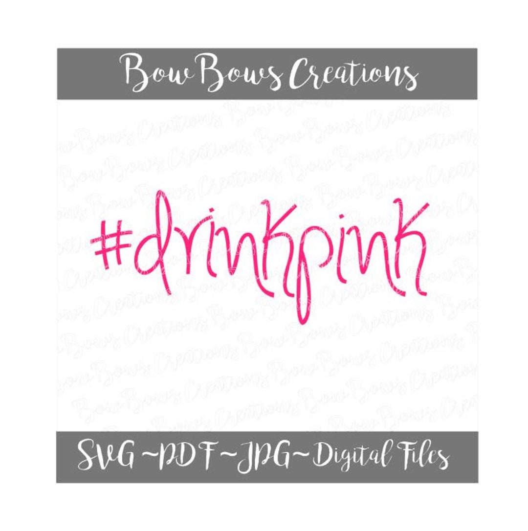 Drink Pink Plexus Digital Cut File // SVG Vinyl Car Window Sticker ...