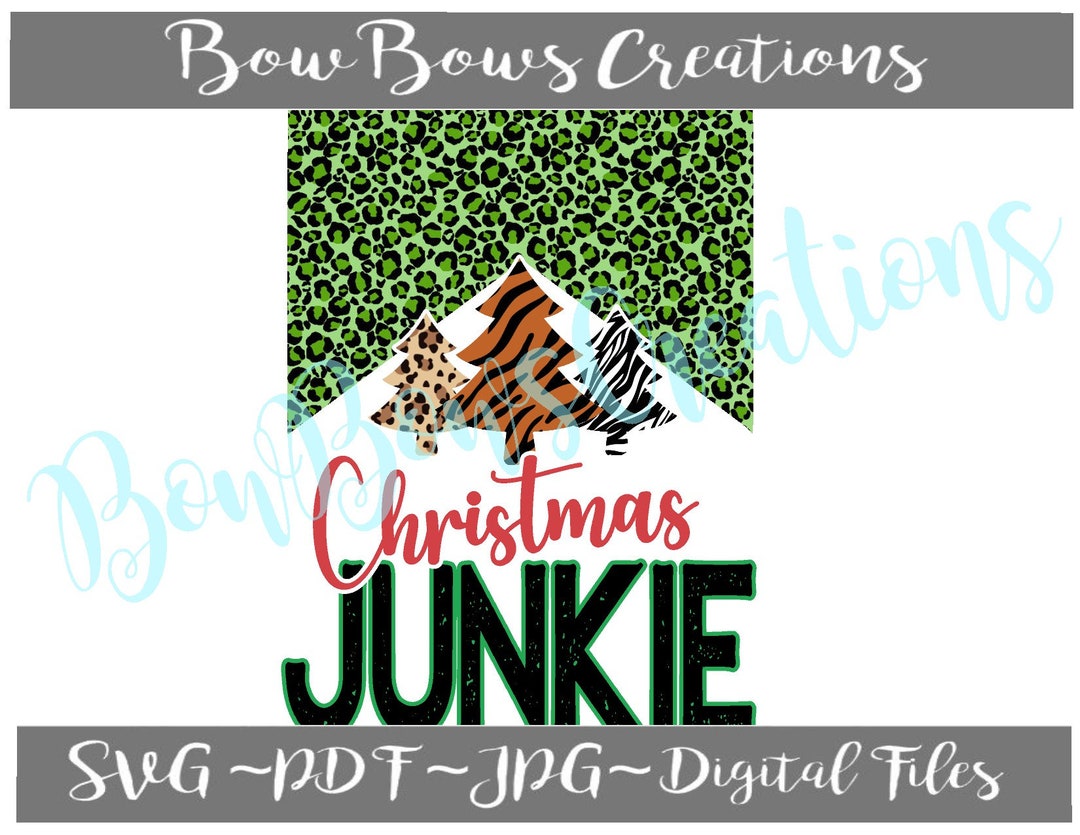 Christmas Junkie Doodle Letters PNG / Cheer / Spirit / Merry / - Etsy