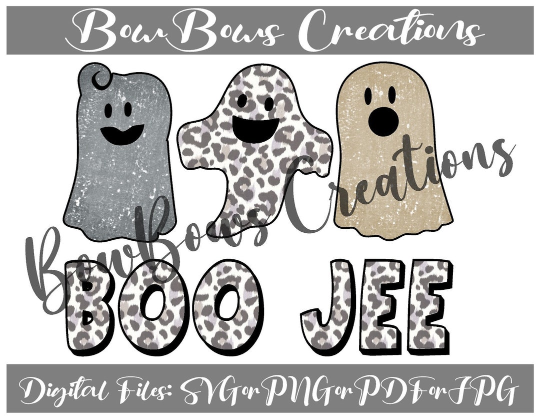 Boo Ghosts Boujee Boo Jee Png Digital File Autumn Thanksgiving