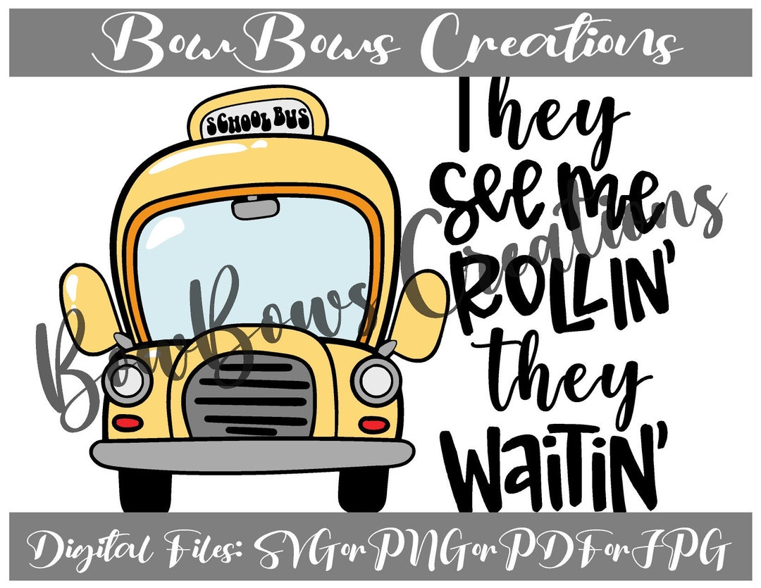 Bus Driver Aide School Bus Sublimation Design // Retro Digital Download ...