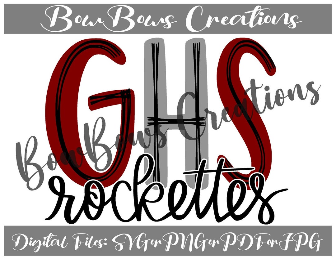 Rockettes Rockets Dance Band Sublimation Design // Sports Digital ...