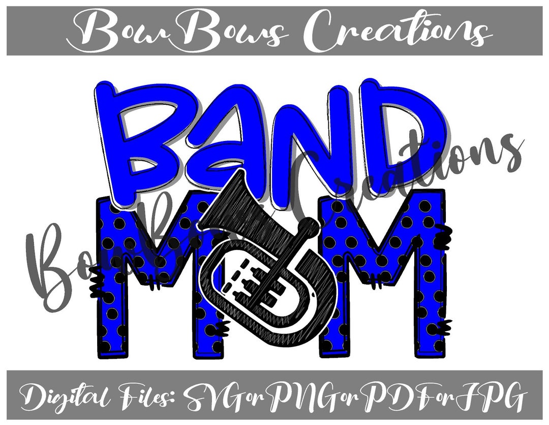 Mama Band Tuba Mom Sublimation Design // Sports Digital Download ...