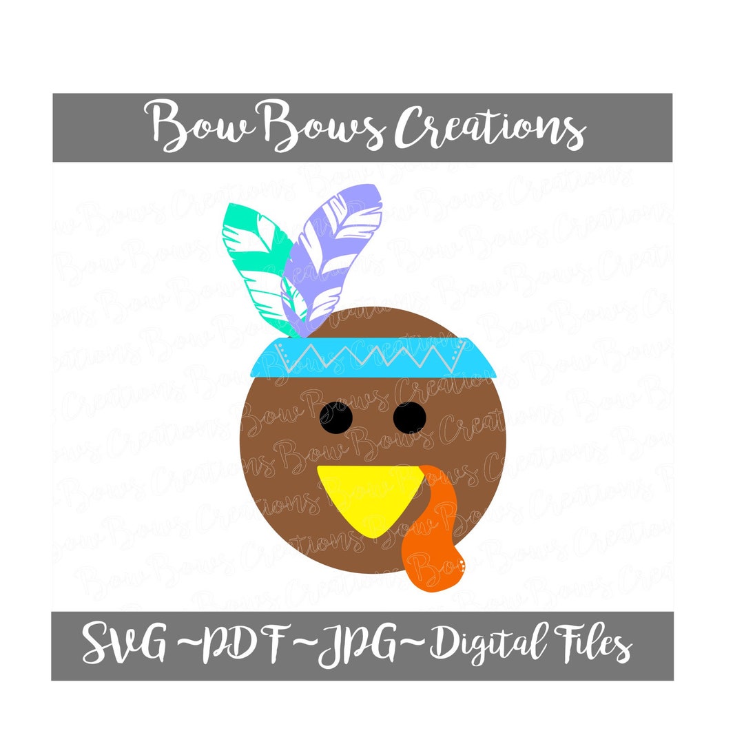 Turkey SVG// Turkey Digital Cut File // Thanksgiving SVG Vinyl Car ...