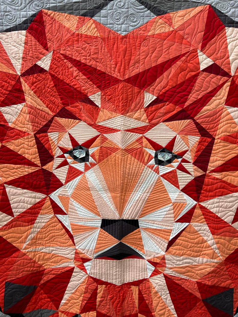 The Lion Quilt - Etsy