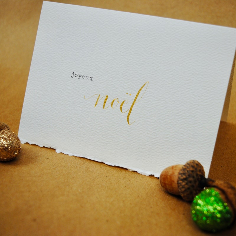 Joyeux Noel Card - Etsy