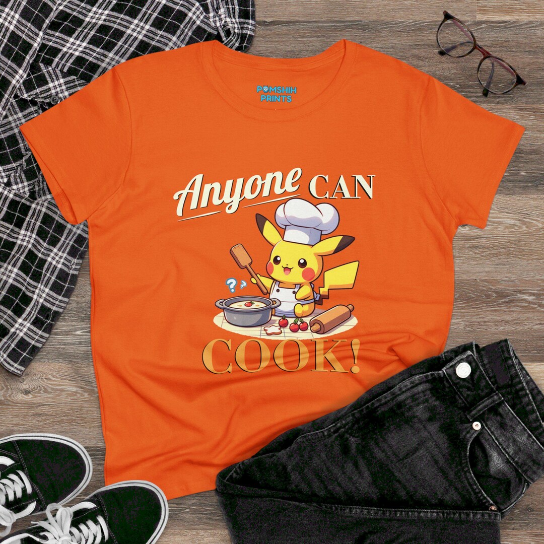 Anyone Can Cook Chef Pikachu Pokemon Tee - Etsy