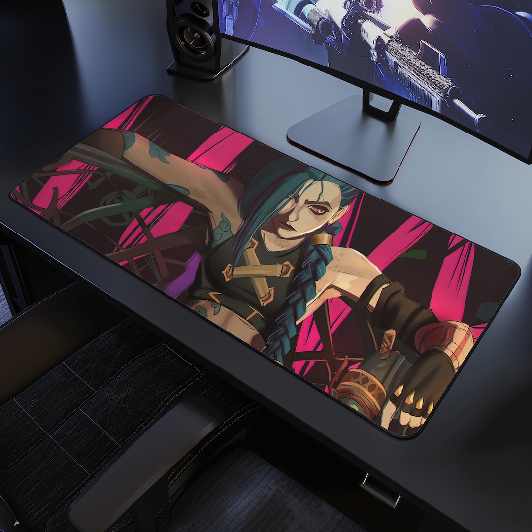 Arcane Jinx Desk Mat League of Legends Gaming Mouse Pad 3 Sizes L XL ...