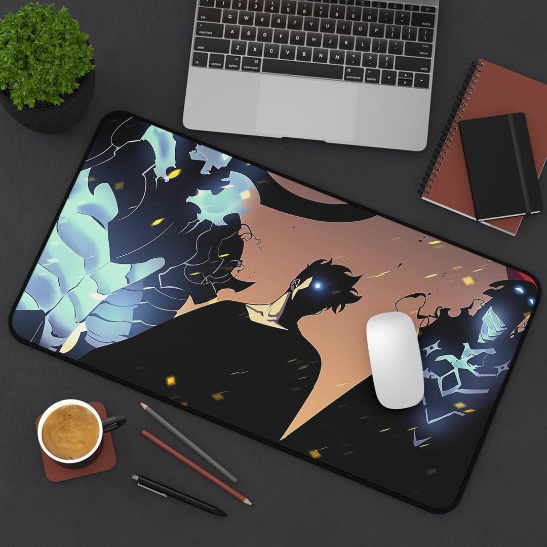 Solo Leveling Sung Jinwoo Desk Mat 3 Sizes Mouse Pad Korean Anime ...