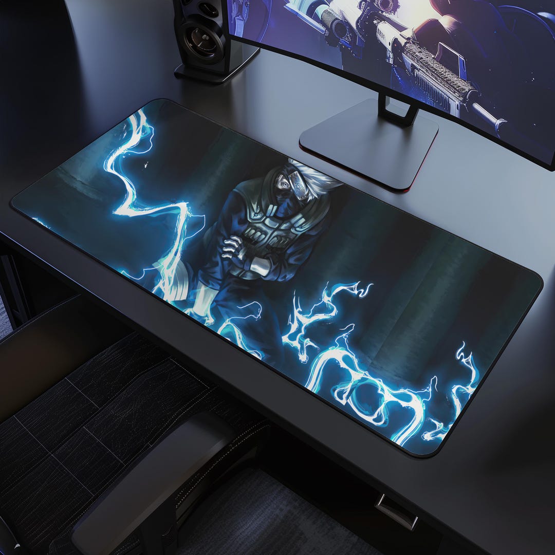 Kakashi Chidori Naruto Desk Mat Premium Anime Playmat Gift 3 Sizes ...