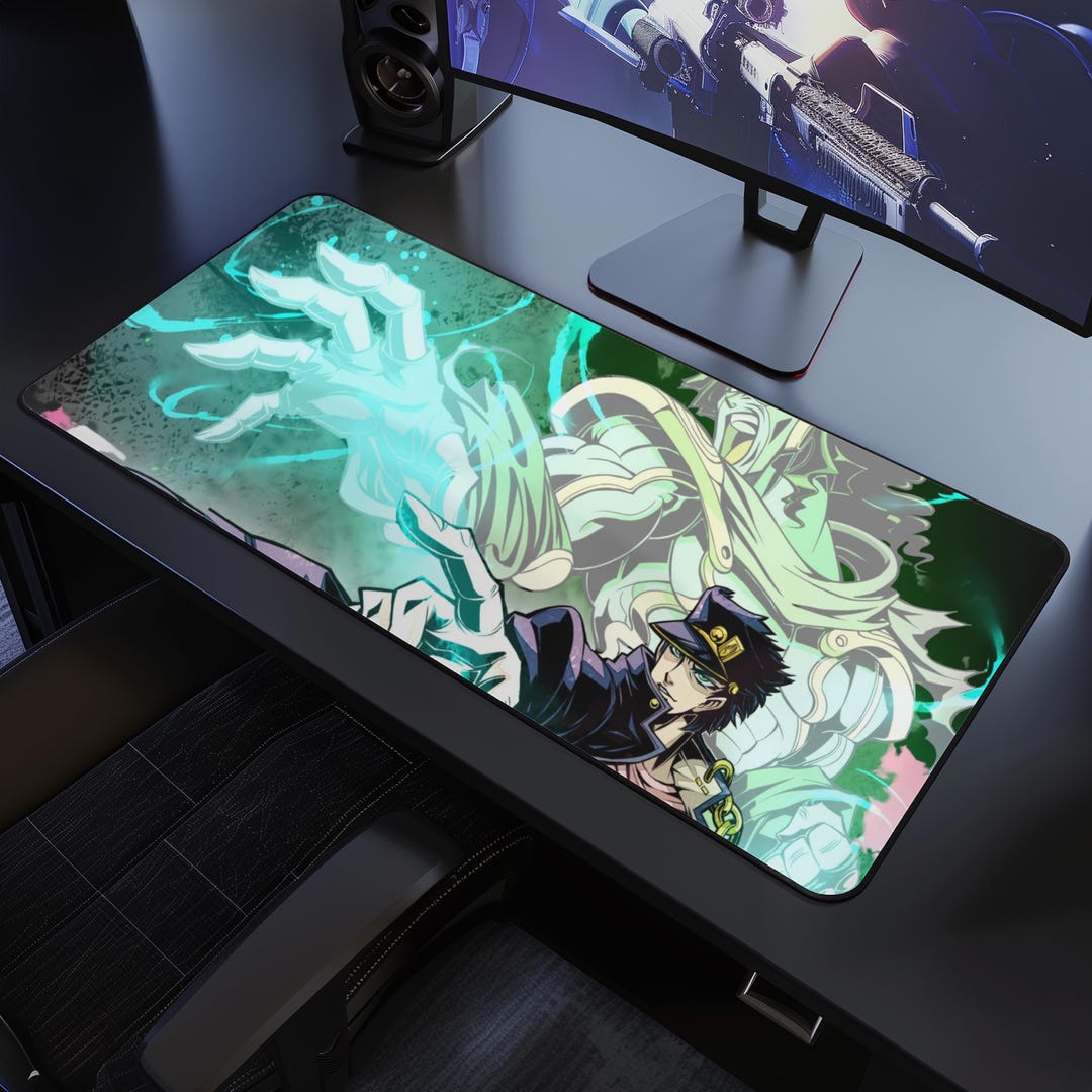 Jojos Bizarre Adventure Desk Mat Jotaro Star Platinum Anime Mouse Pad 3 ...