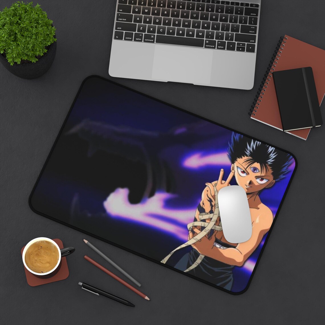 Yu Yu Hakusho Anime Desk Mat Mouse Pad-12x18, 12x22, 15.5x31 yusuke ...