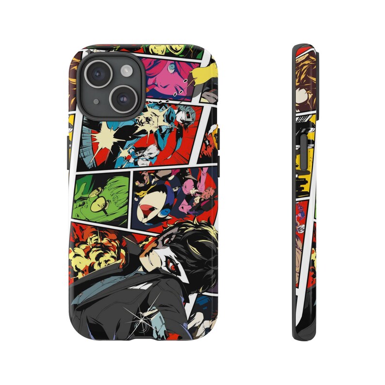 Persona 5 iPhone 15 Pro Case Joker & Phantom Thieves Design Premium ...