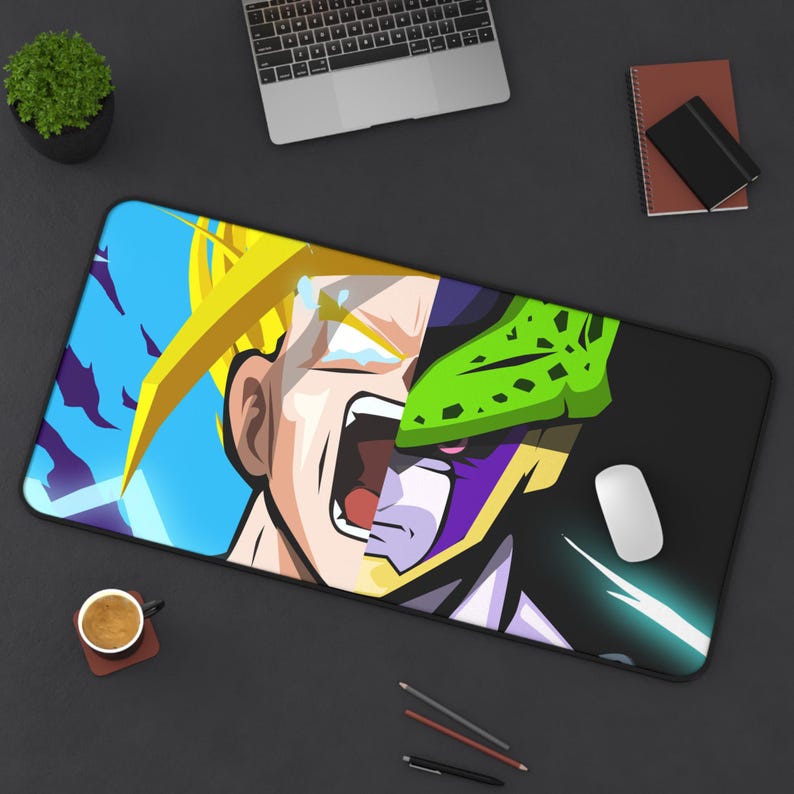 Dragon Ball Z SSJ2 Gohan Vs Cell Anime Desk Mat Gamer Gift for All ...