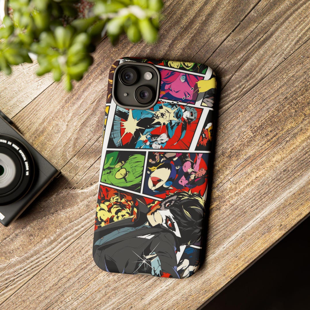 Persona 5 iPhone 15 Pro Case Joker & Phantom Thieves Design Premium ...