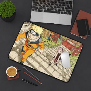 Naruto Shinobi Duo Anime Desk Mat Ninja-inspired Mouse Pad 3 Sizes L XL ...
