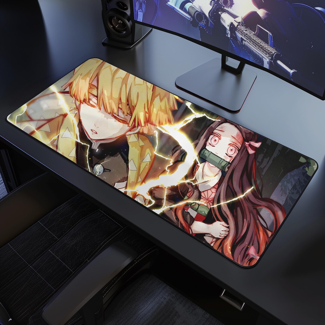 Demon Slayer Kimetsu Anime Desk Mat 3 Sizes Gamer Gift for All Japanese ...