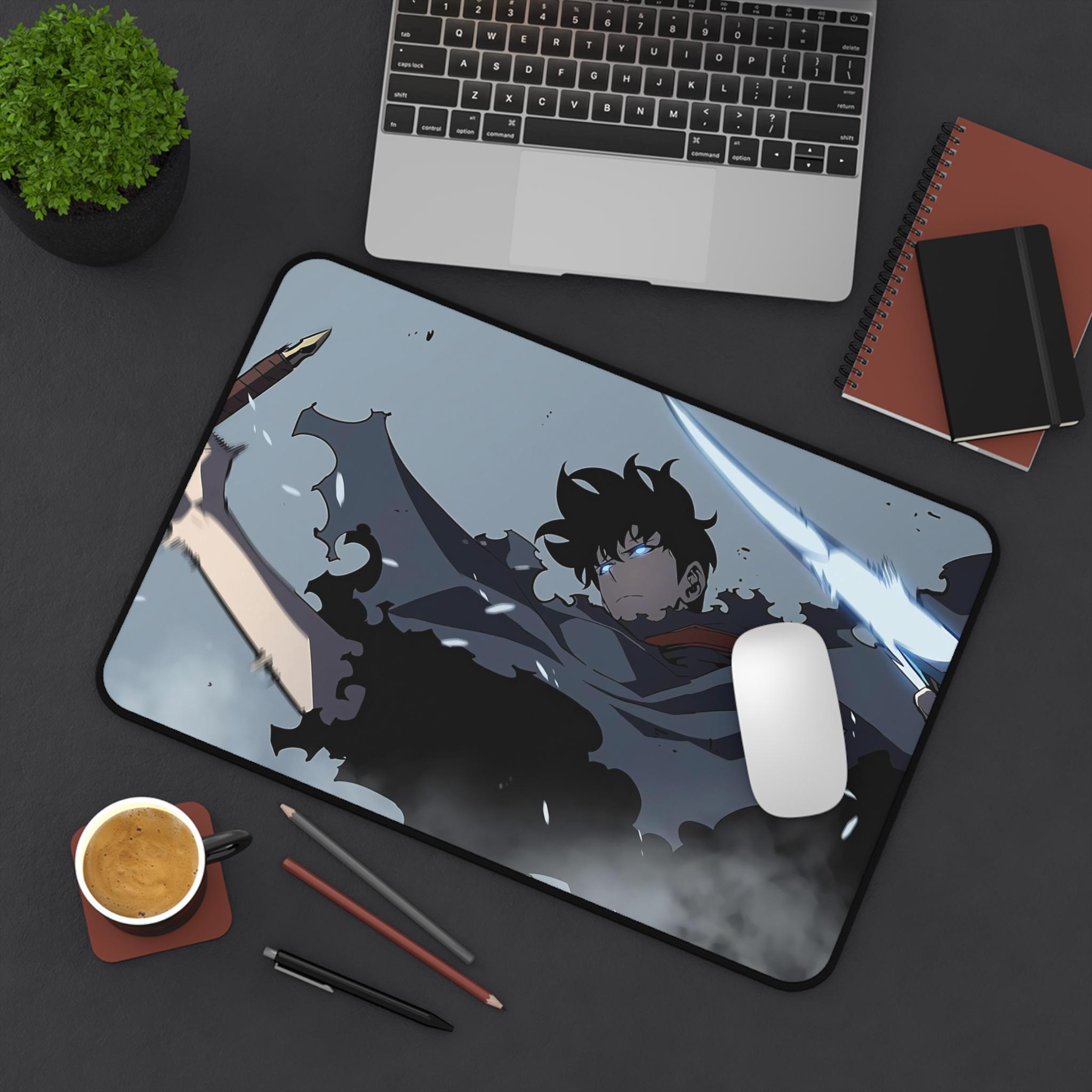 Solo Leveling Sung Jinwoo Desk Mat 3 Sizes Mouse Pad Korean Anime ...