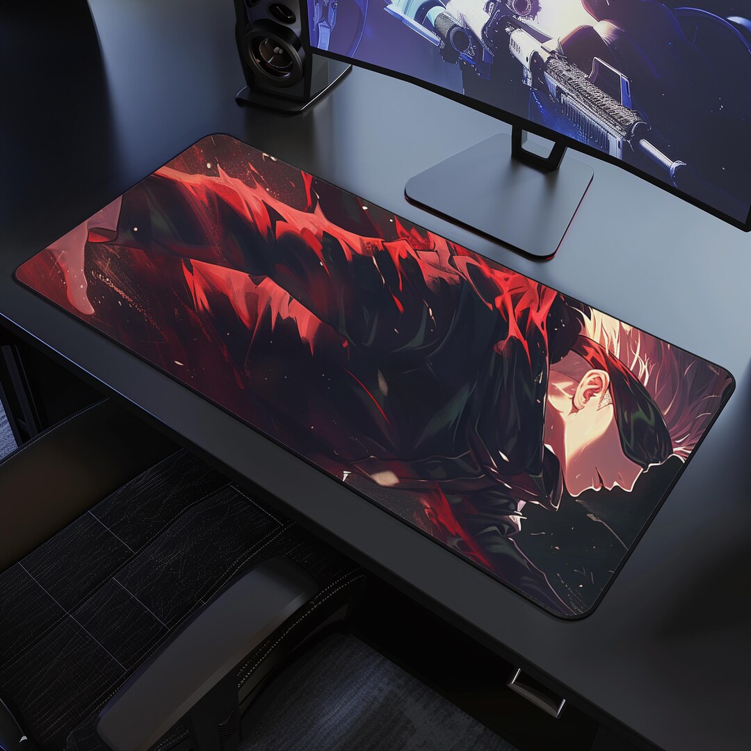 Jujutsu Kaisen Gojo Desk Mat Anime Mouse Pad 3 Sizes L XL XXL Gamer ...