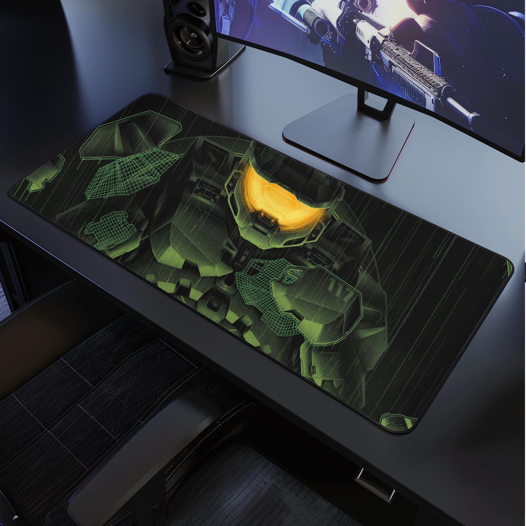 Master Chief Halo Desk Mat Gaming Mouse Pad 3 Sizes L XL XXL Gamer Gift ...