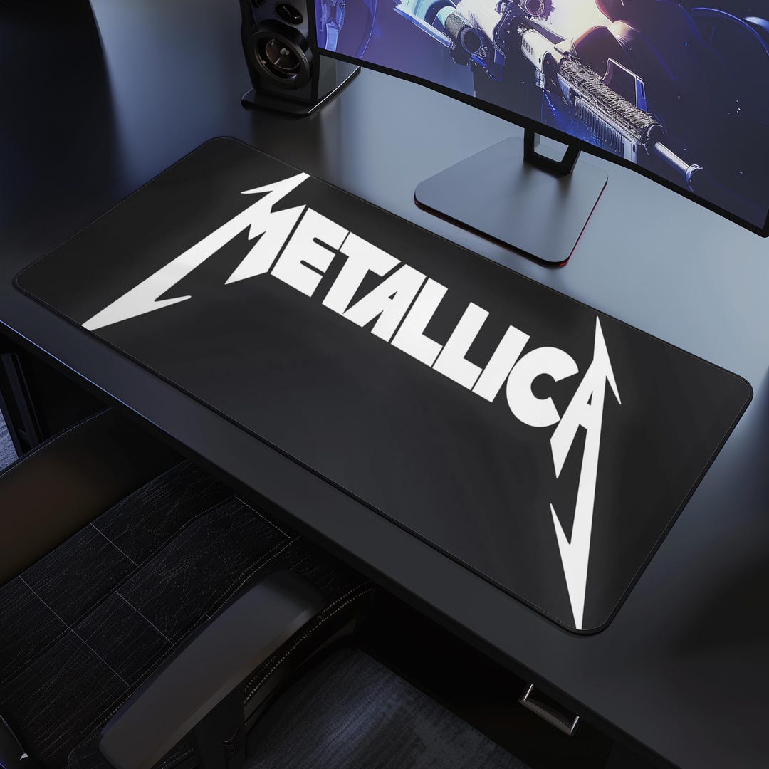 Metallica Rock Band Desk Mat Minimal Art Gaming Mouse Pad 3 Sizes L XL ...