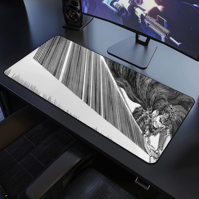 Berserk Guts Anime Desk Mat Retro Japanese Anime Gamer Gift for All ...