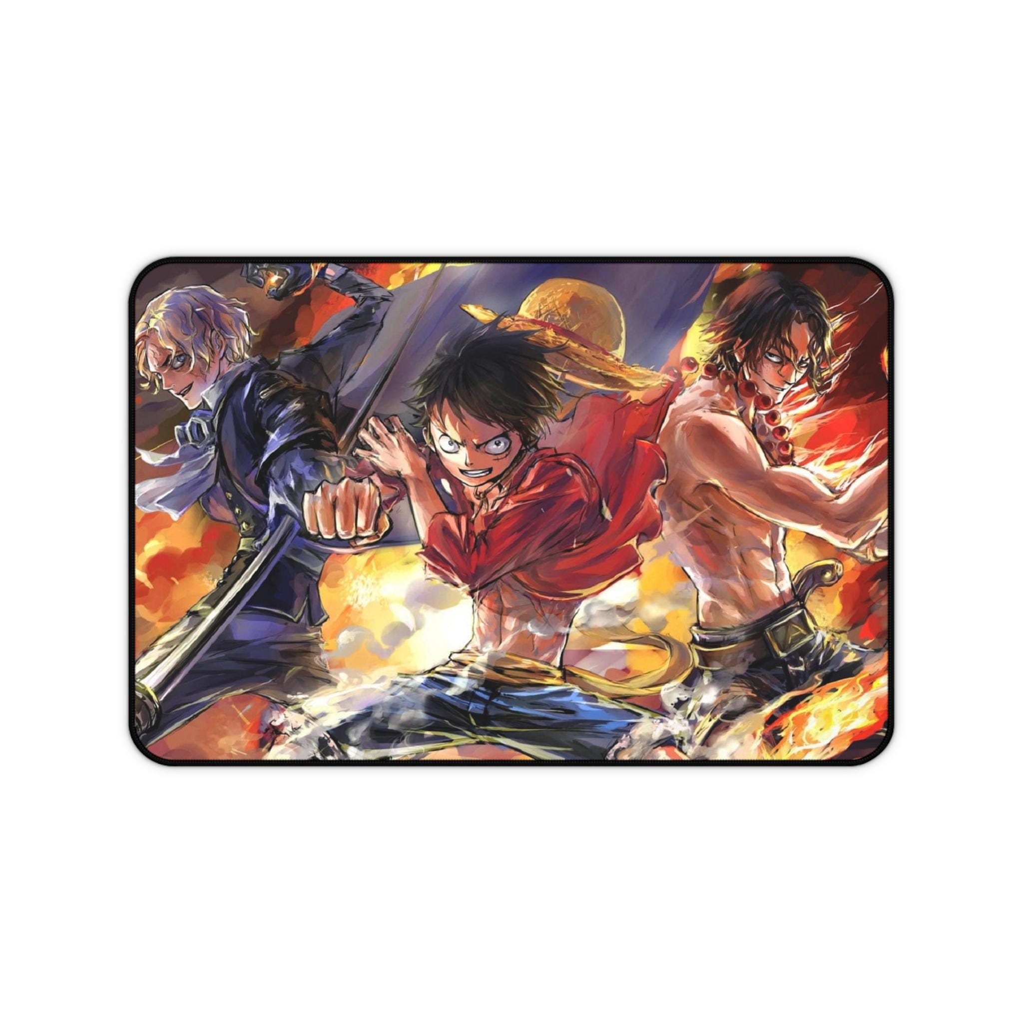 One Piece Anime Desk Mat Luffy Crew Action Playmat gamer Gift for All ...