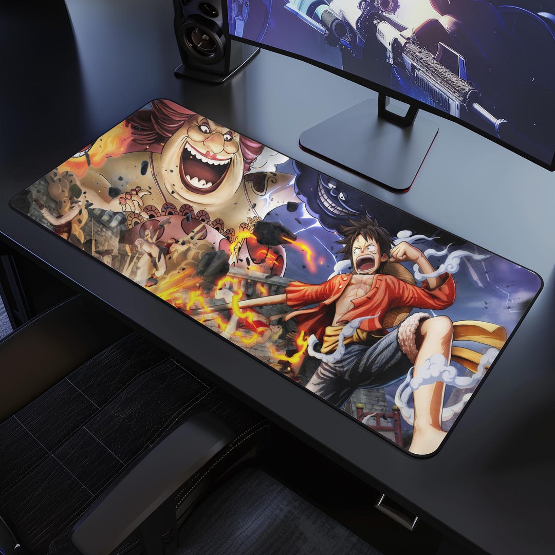 One Piece Anime Desk Mat Luffy Action Playmat gamer Gift for All ...