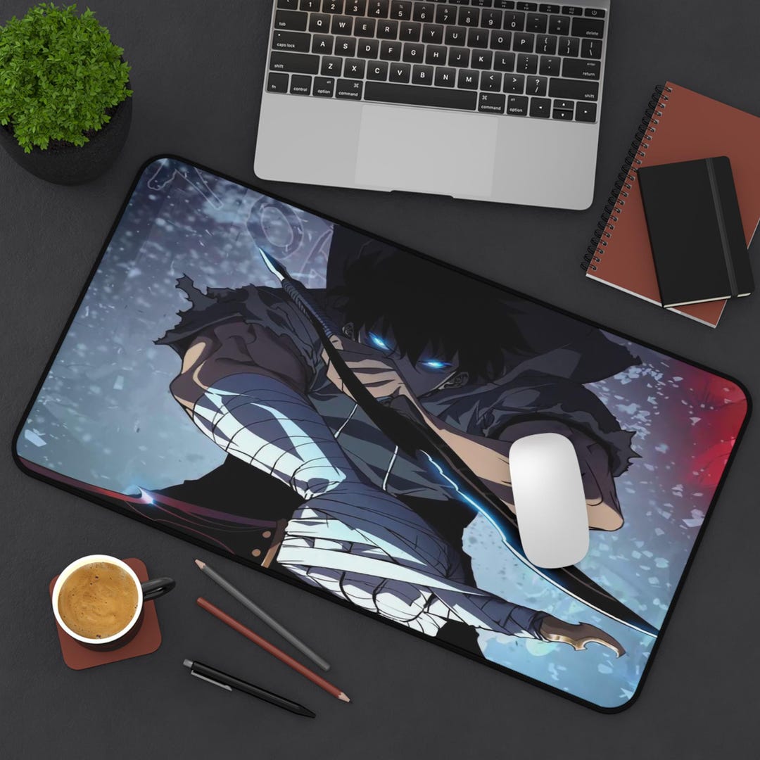 Solo Leveling Sung Jinwoo Desk Mat 3 Sizes Mouse Pad Korean Anime ...