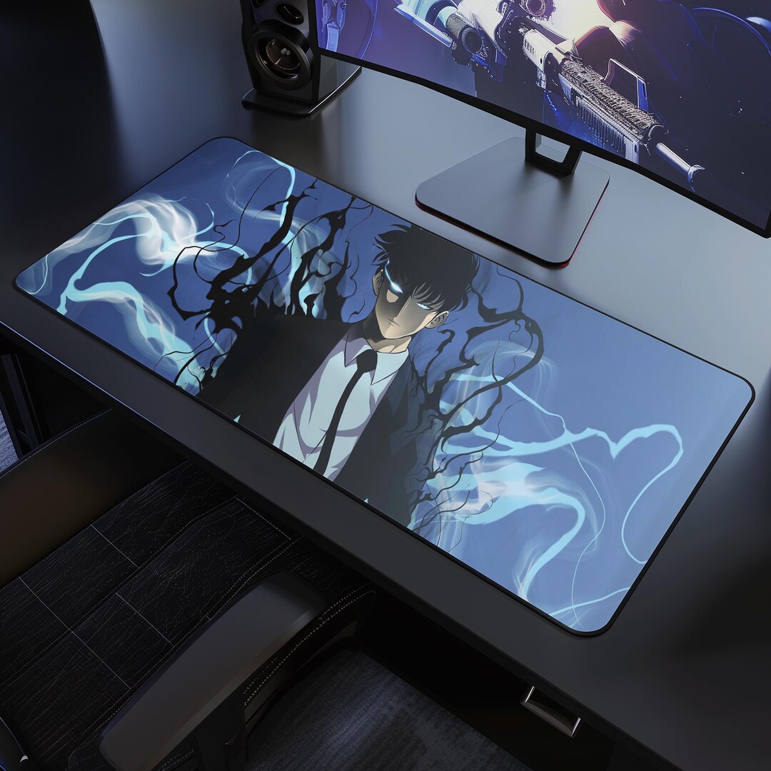 Solo Leveling Sung Jinwoo Desk Mat 3 Sizes Mouse Pad Korean Anime ...