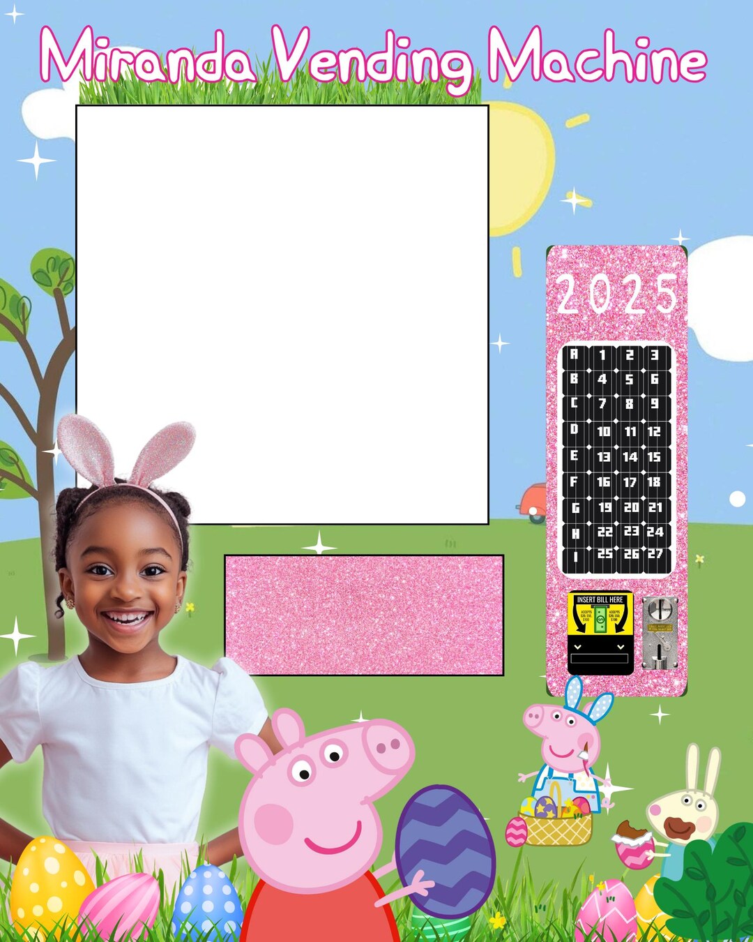 Editable Mini Gift Box Template | Viral Vending Machine Style Candy Box ...