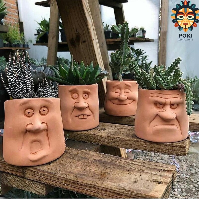 Face Planter Pot - Etsy
