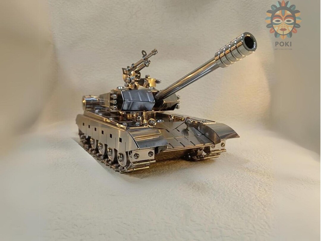 Handmade Stainless Steel SMG Tank | Steampunk Decor | Desk Ornament ...