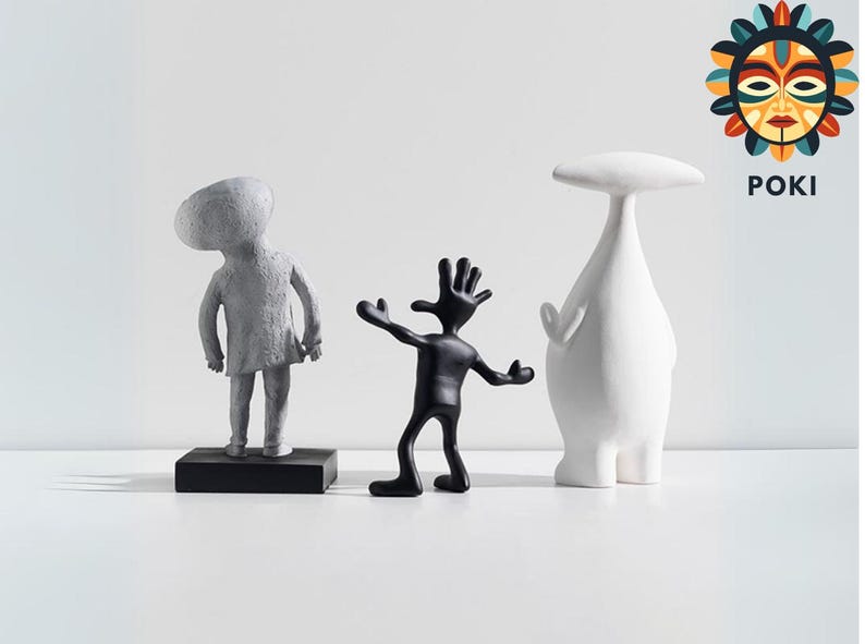Abstract Modern ET Alien Sculpture | Home Decor, Kids Room & Coffee ...