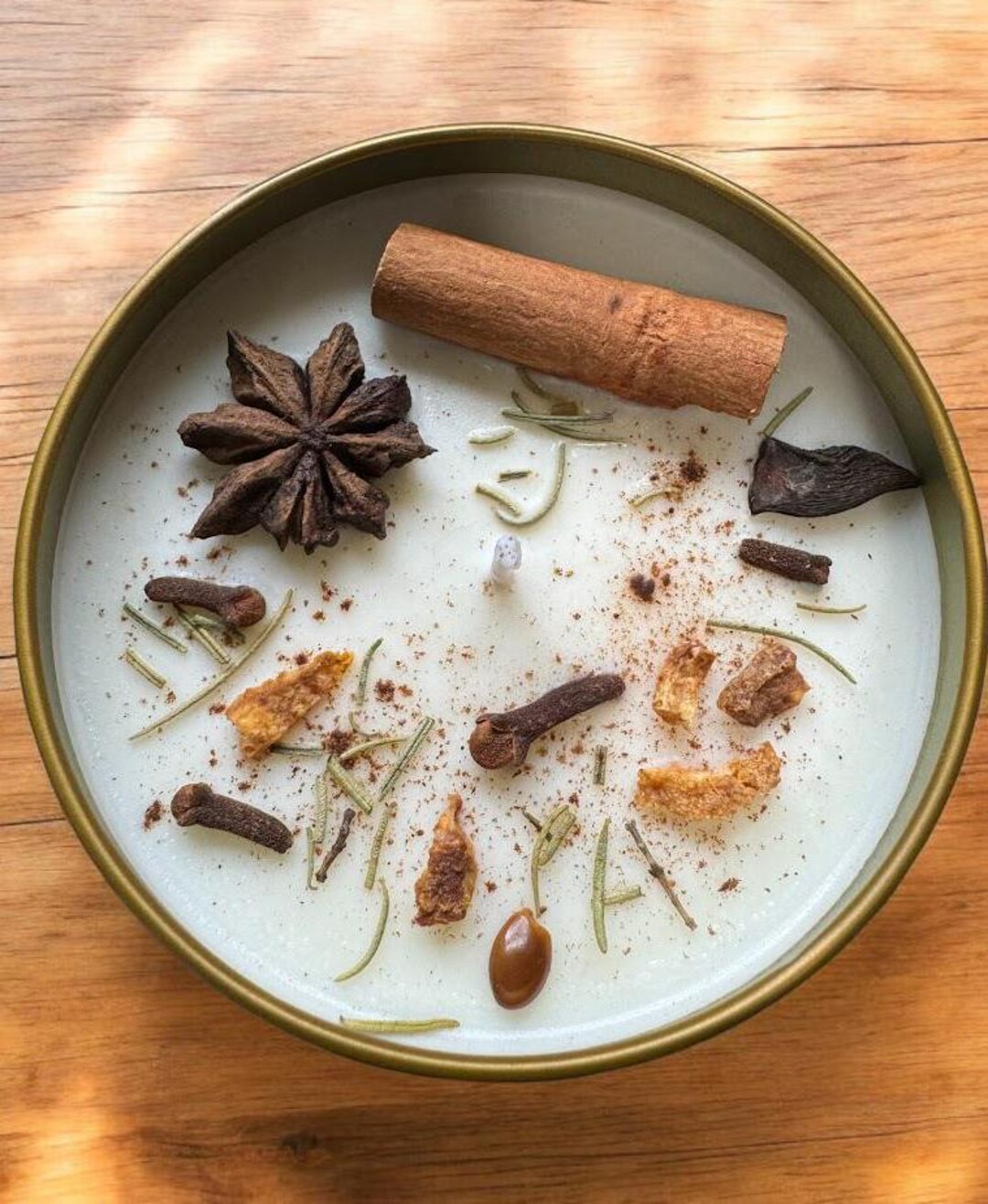 Autumn Harvest Soy Candle, Spiced Apple, Clove, Cinnamon, Orange Peels ...