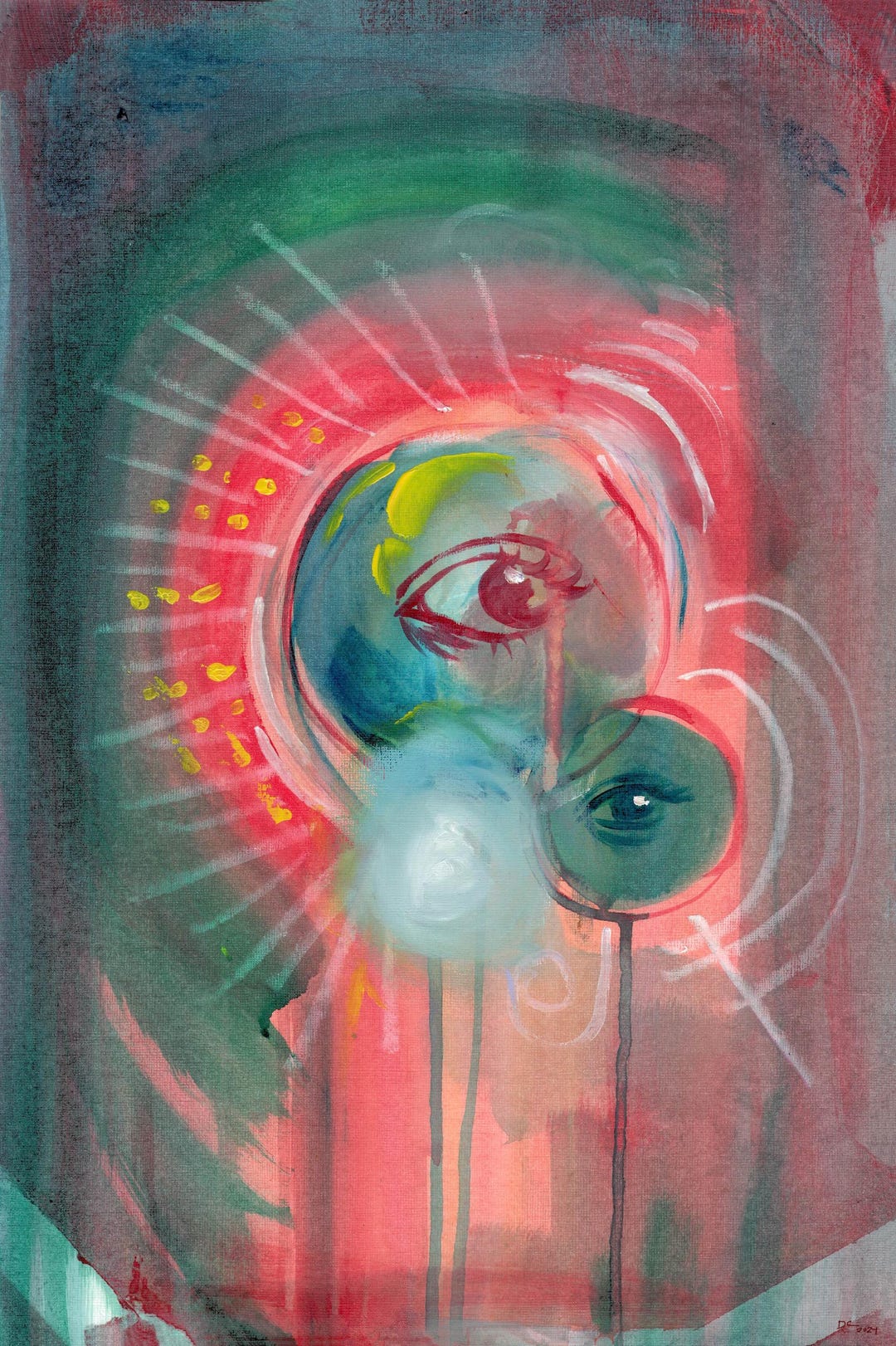 Observation - Abstract Art Print - Etsy