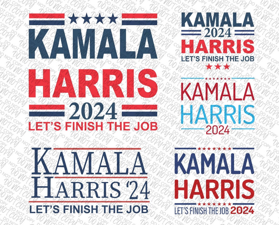 Kamala Harris 2024 Png Bundle, Kamala Harris for President Png, Harris ...