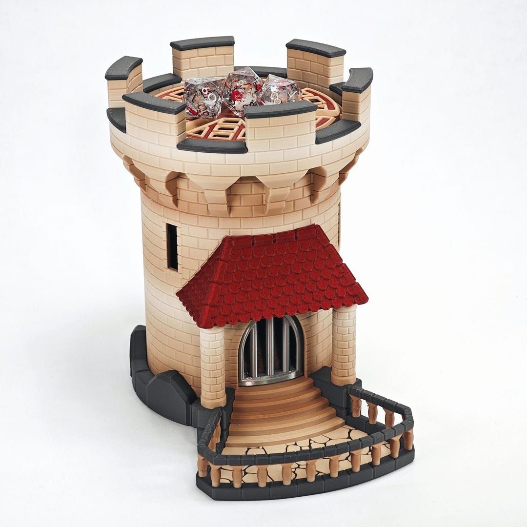 Mechanical Dice Tower - Trap Door - Mechanical Dice Tower - Etsy