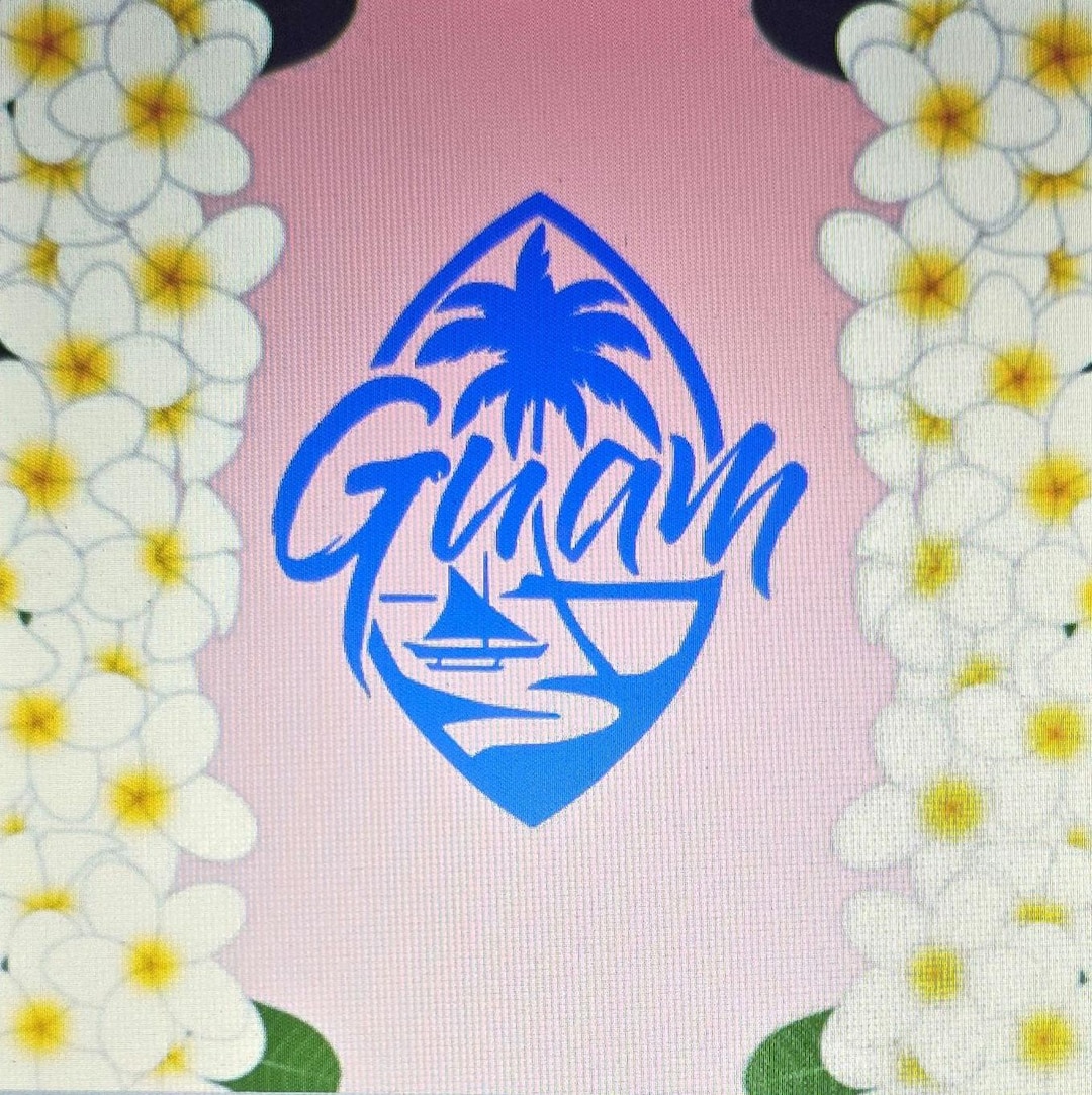 New Guam Seal Floral Vinyl Decals - Etsy