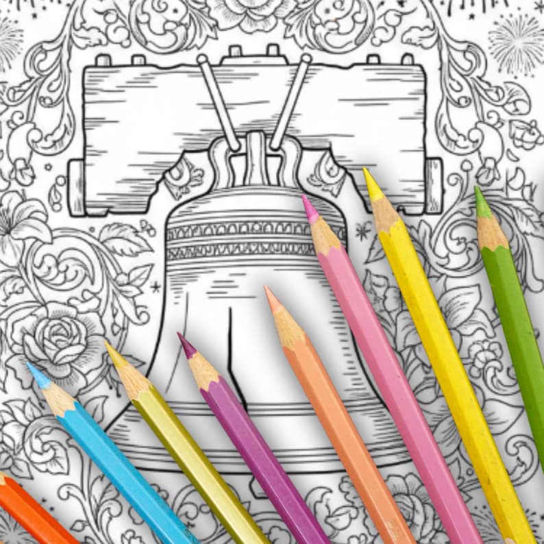 USA 250th Anniversary: 10 Blessed is the Nation Coloring Pages for ...