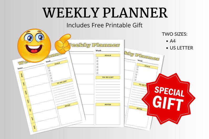 Student Planner Trello Board Template With Free Printable Weekly ...