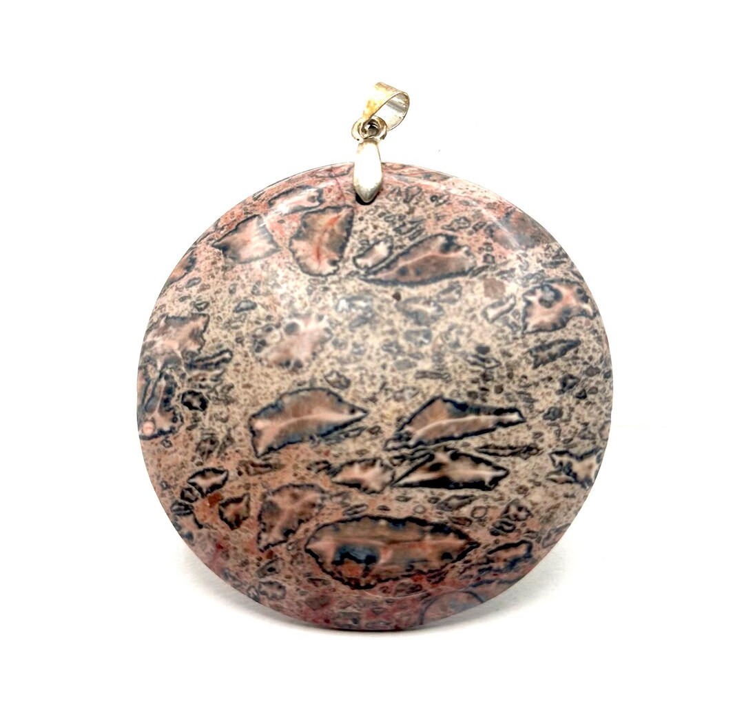 Red Flower Jasper Pendant for Self-care and Lucid Dreaming. - Etsy