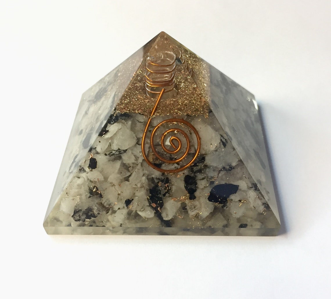 Moonstone Orgonite Pyramid - Etsy