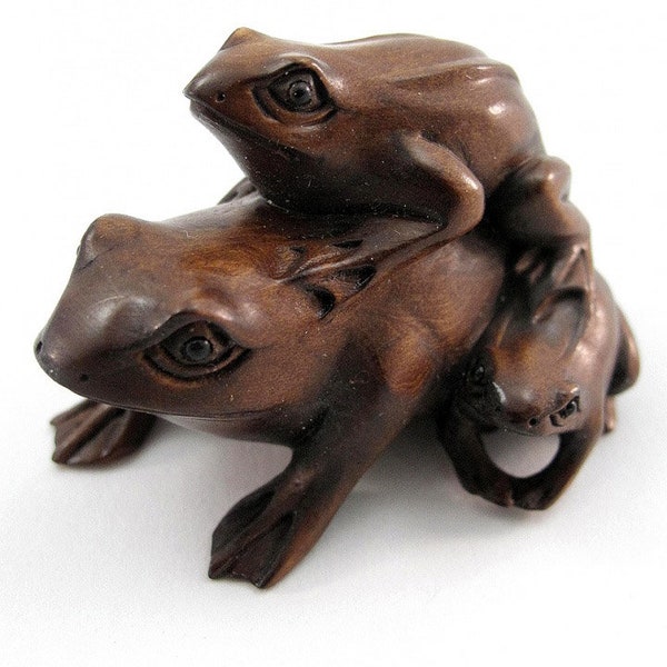 Netsuke Frogs - Etsy
