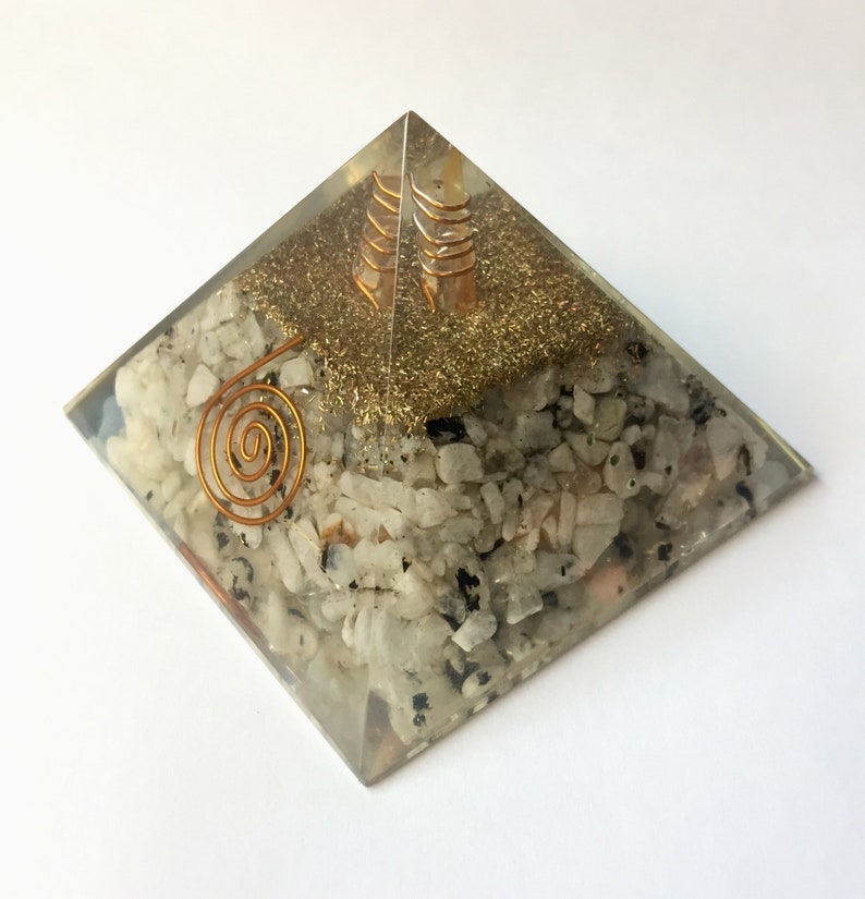 Moonstone Orgonite Pyramid - Etsy